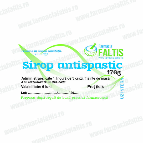 Sirop antispastic | Farmacia FALTIS Brăila