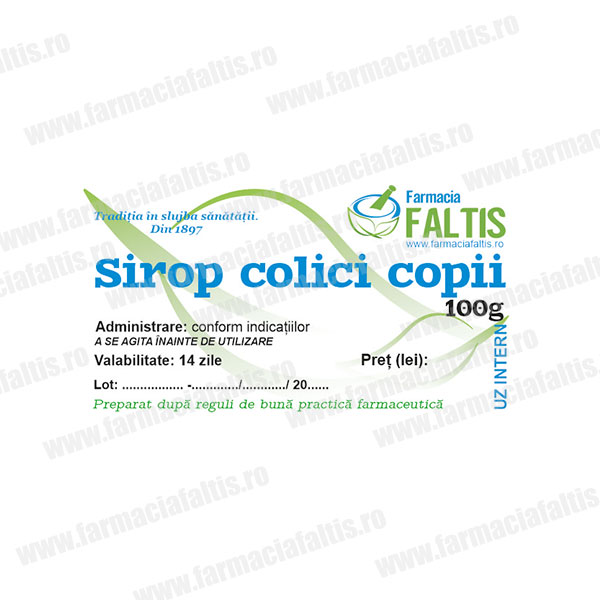 Sirop de colici (14-30 zile) | Farmacia FALTIS Brăila